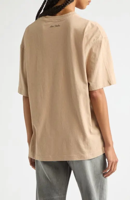 Acne Studios Cotton & Hemp Graphic T-shirt