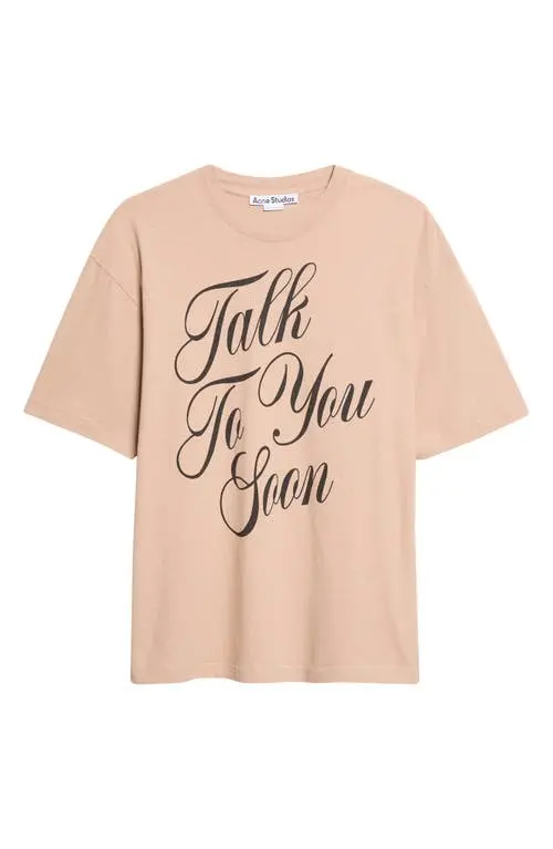 Acne Studios Cotton & Hemp Graphic T-shirt