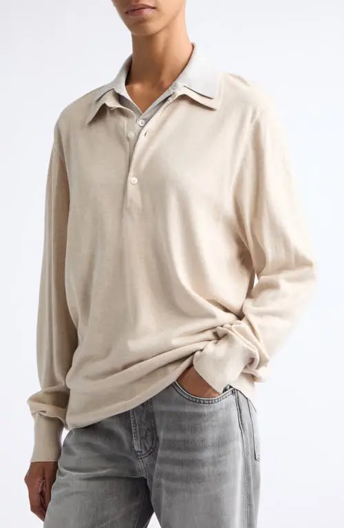 Acne Studios Koyat Layered Silk Blend Sweater