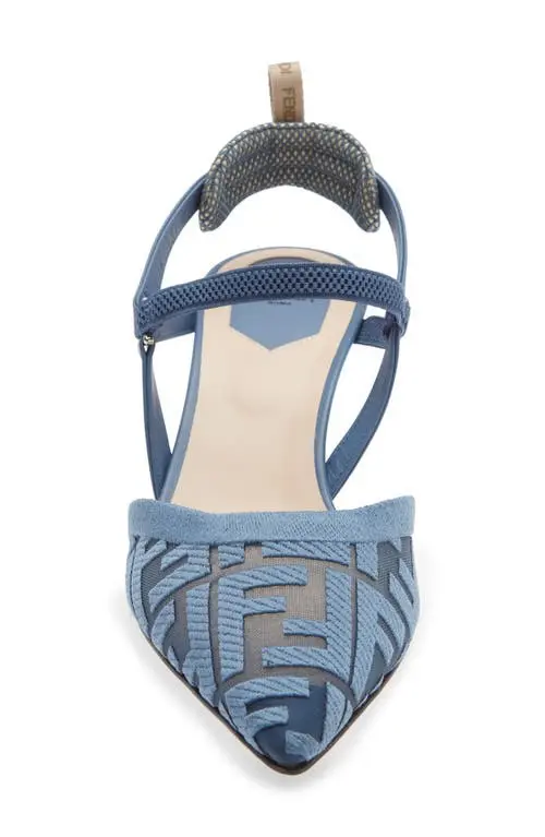 Fendi Colibrì Lite Kitten Heel Slingback Pump
