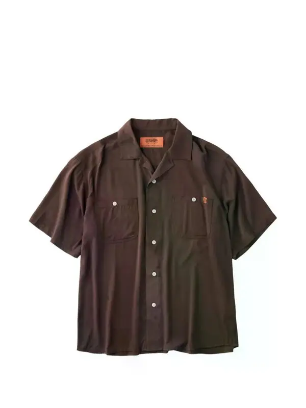 UNIVERSAL OVERALL Open-collar Short-sleeve Shirt