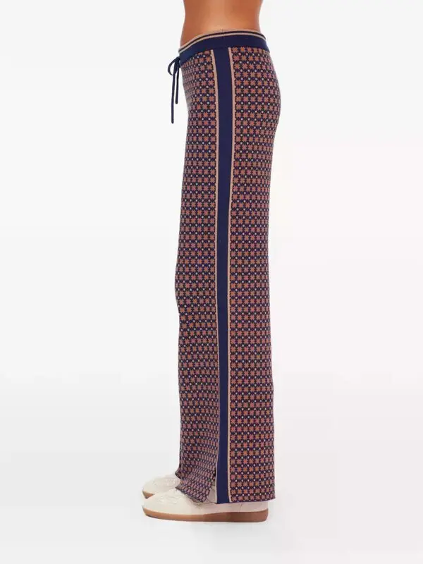 The Upside Lumiere Juniper Geometric-pattern Track Pants