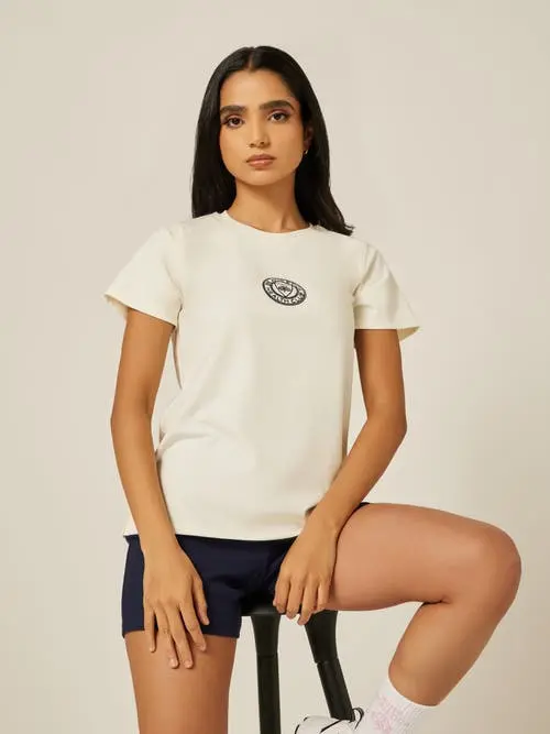 BE ATHLETICA Health Club T-shirtt - Marshmallow