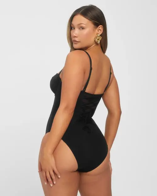TA3 Mega Sculpting Push-up One-piece Swimsuit - Black