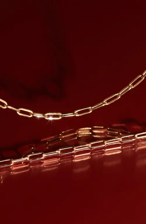 AURATE Paperclip Chain Bracelet