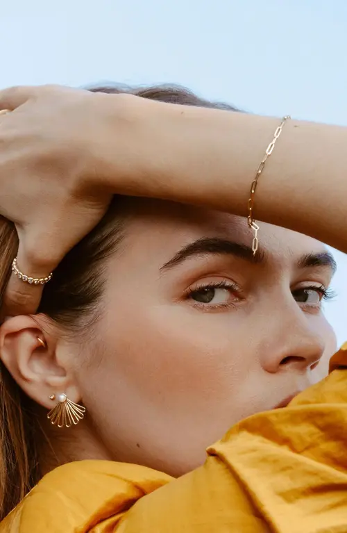 AURATE Paperclip Chain Bracelet