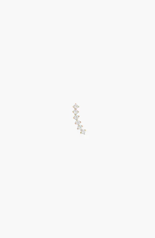 AURATE Lab Grown Sapphire Climber Flatback Earring