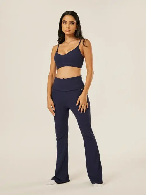 BE ATHLETICA Essential Everyday Foldover Flared Pants
