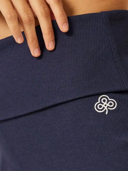 BE ATHLETICA Essential Everyday Foldover Flared Pants
