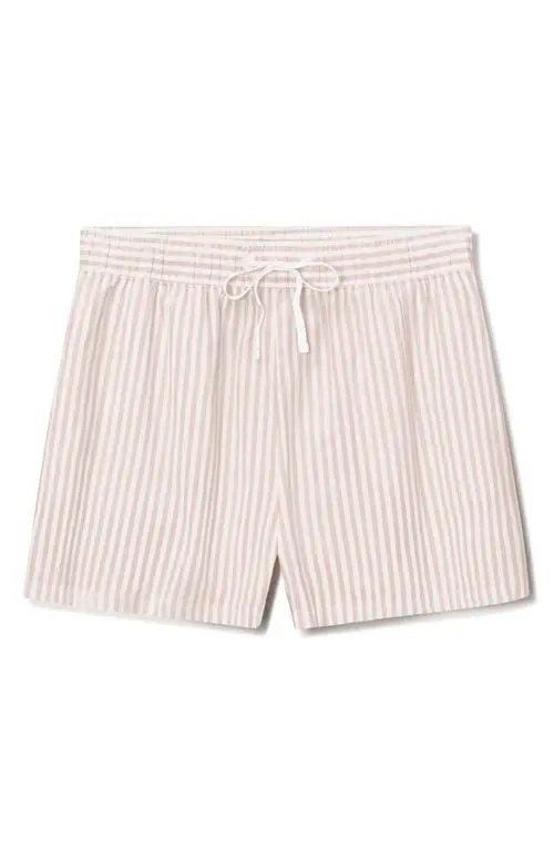 Tommy John Woven Stripe Sleep Shorts - Pink