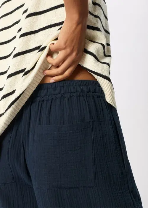 Whistles 100% Cotton Wide Leg Trousers