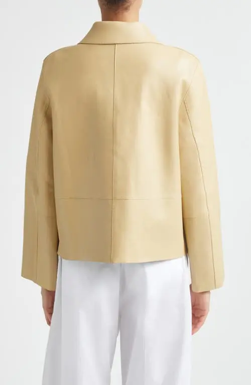 TOTEME Bonded Lambskin Leather Jacket