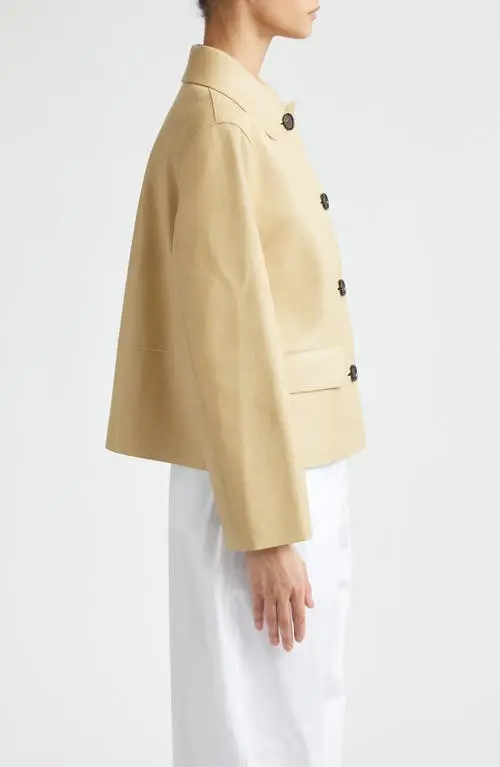 TOTEME Bonded Lambskin Leather Jacket