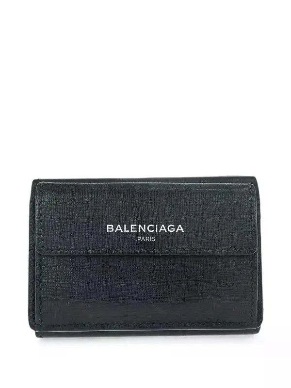 Balenciaga 2016 Logo-print Trifold Wallet