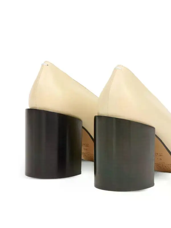 MAISON MARGIELA Leather Heeled Pumps - Neutrals