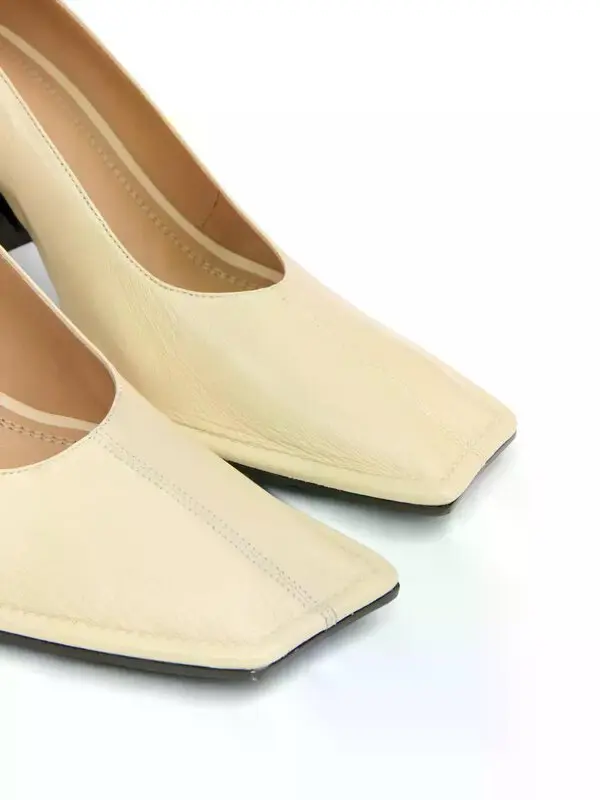 MAISON MARGIELA Leather Heeled Pumps - Neutrals