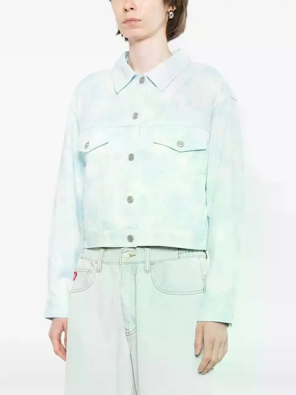 AGNES B. Floral Cropped Jacket