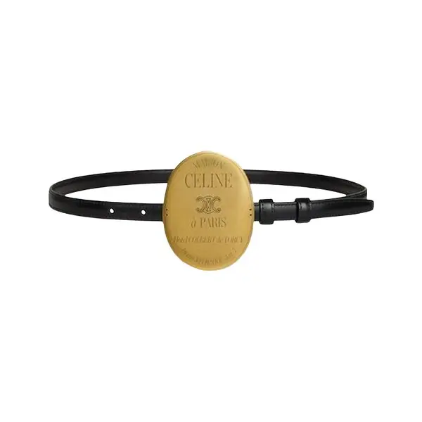 Celine Leather Teen Maison Belt