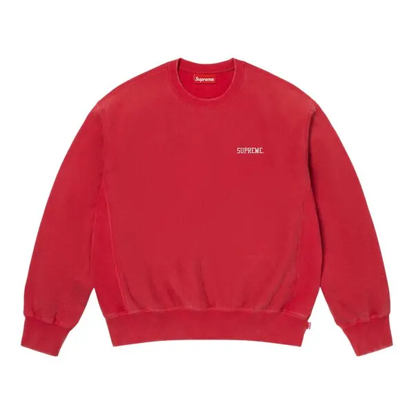 Supreme Washed Crewneck - Red