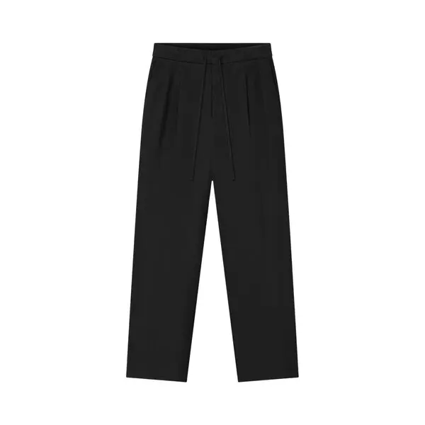 Fear Of God Cotton Canvas Pleat Front Pants - Black
