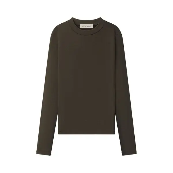Fear Of God Rib Fitted Long-sleeve Tee - Brown