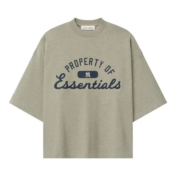 Fear Of God Yankees Merch Tee 'seal Heather