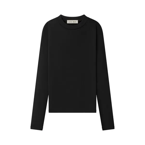Fear Of God Rib Fitted Long Sleeve Tee 'vintage - Black