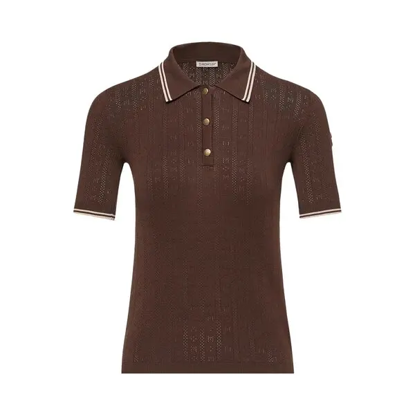 Moncler Short-sleeve Polo 'burgundy