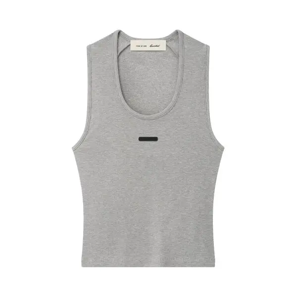 Fear Of God Rib Knit Fitted Tank - Grey