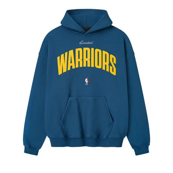 Fear Of God Essentials Warriors Graphic Hoodie - Blue