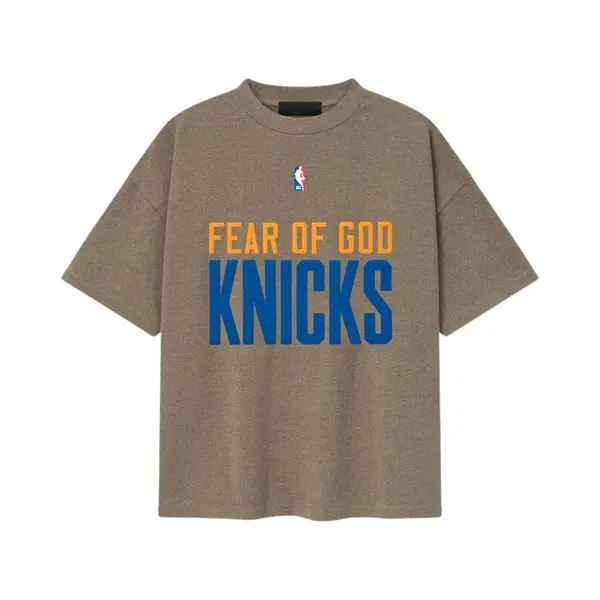 Fear Of God Homestead Heather' Knicks Graphic T-shirt - Tan