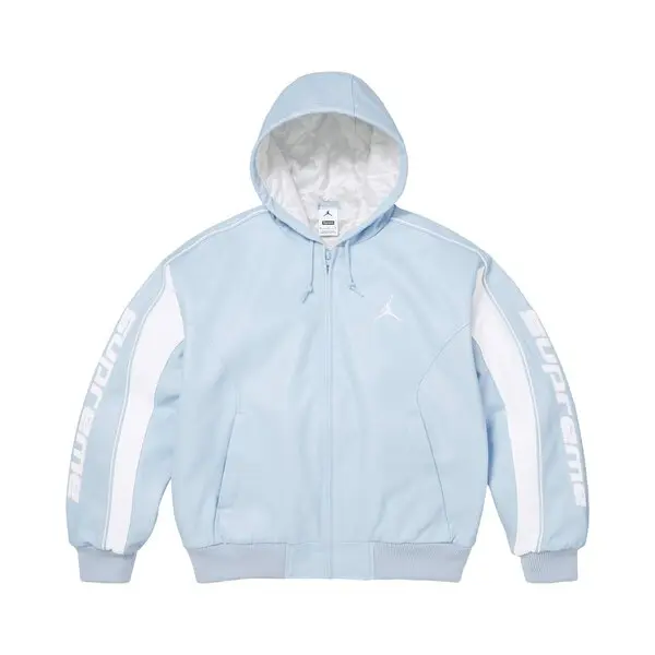 Supreme X Hooded Leather Jacket 'light