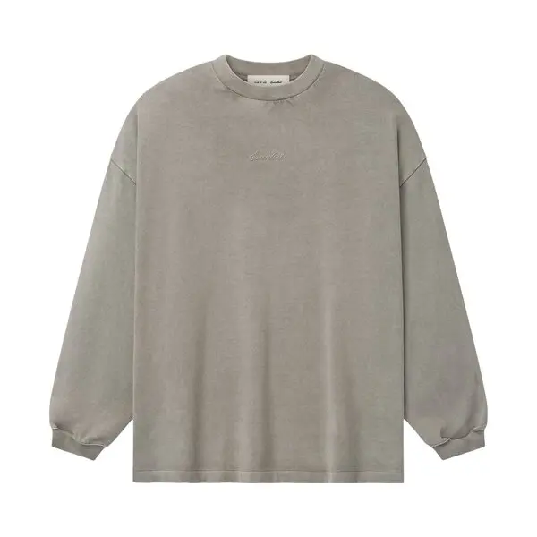 Fear Of God Signature 90s Long Sleeve Tee - Grey