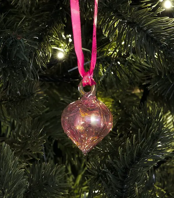 ARTIFACTUALLY Glass Swirl Tree Decoration