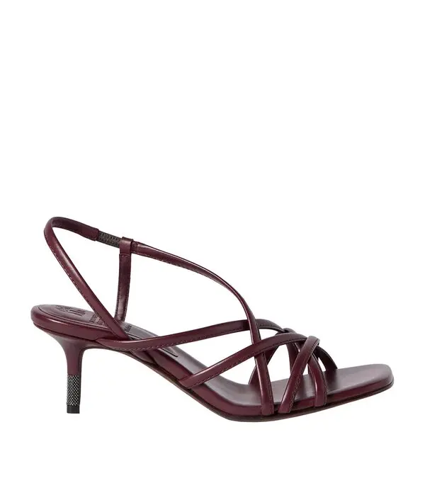 Brunello Cucinelli Leather Heeled Sandals