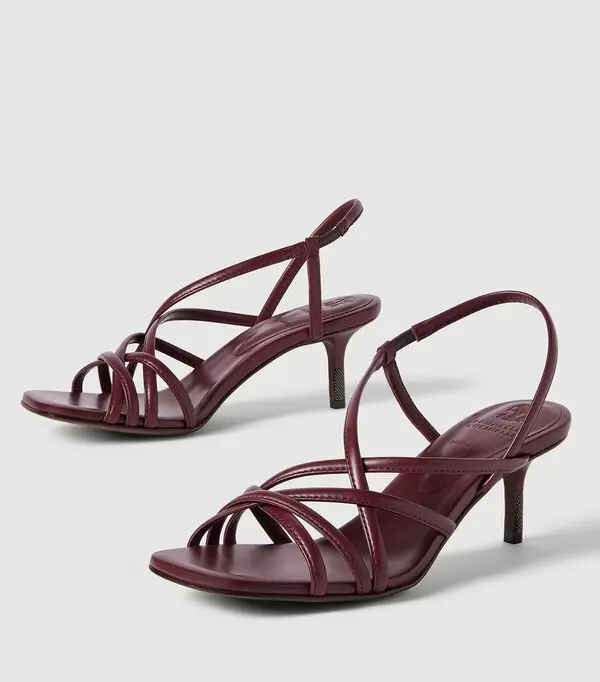 Brunello Cucinelli Leather Heeled Sandals