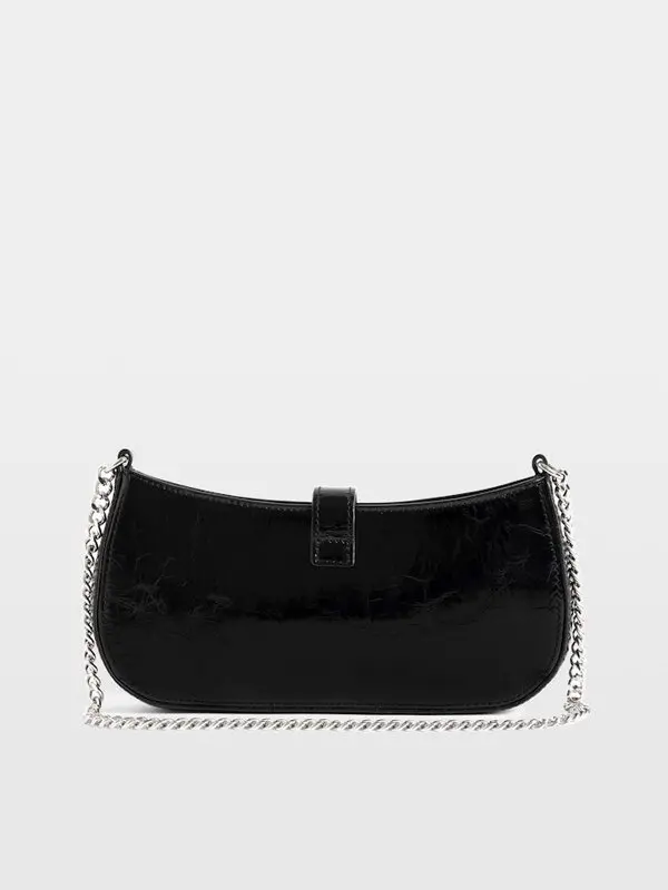 Zadig&Voltaire Janis Patent Leather Shoulder Bag