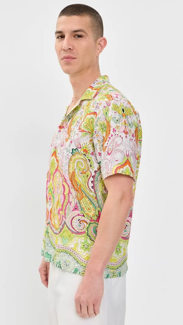 Orlebar Brown Maitan Linen Fairground Shirt