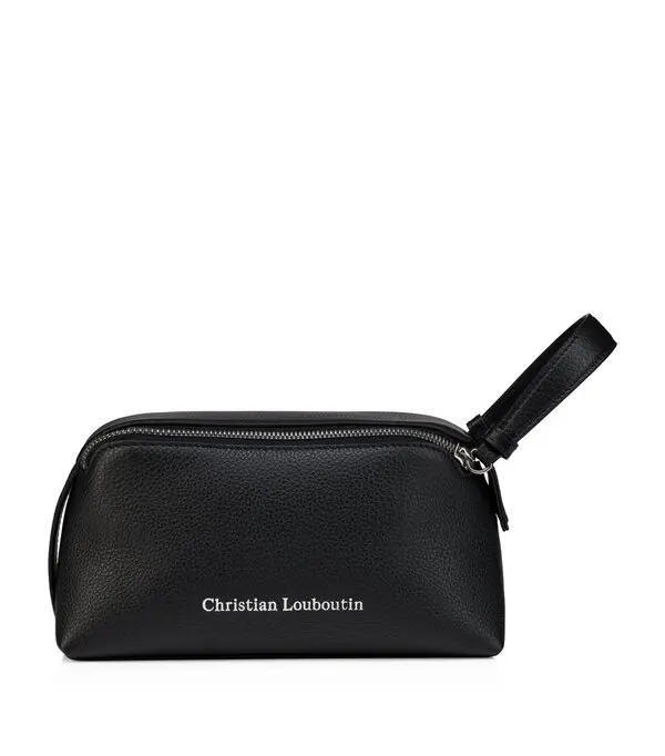 CHRISTIAN LOUBOUTIN Nostalgic Calfskin Travel Bag - Black