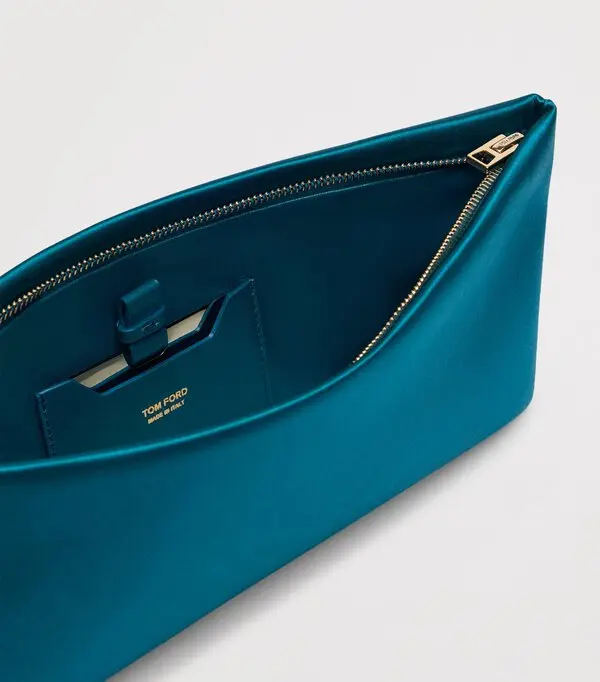 TOM FORD Satin Ring Clutch - Metallic