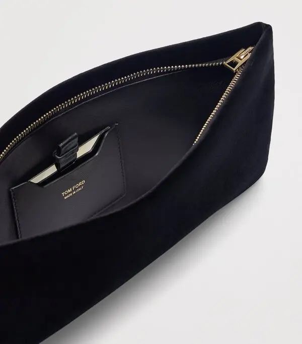 TOM FORD Velvet Ring Clutch - Black