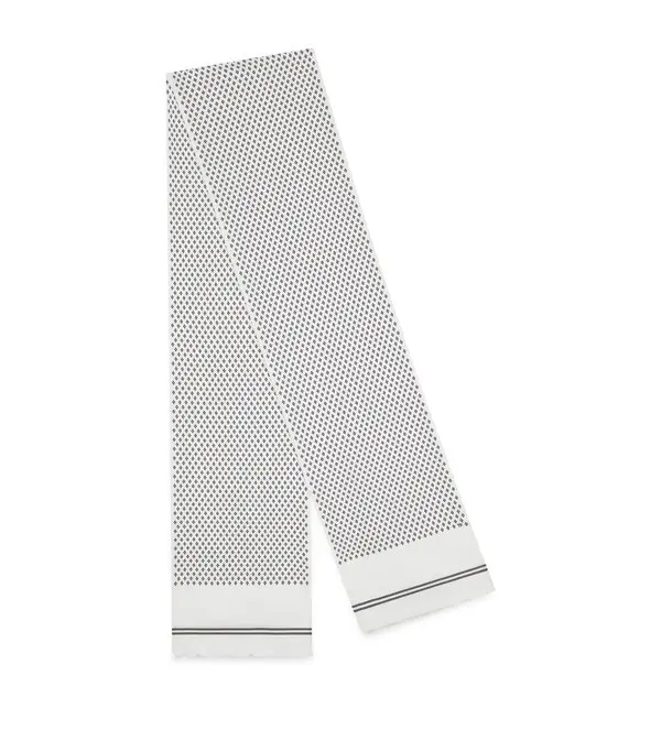 TOM FORD Silk Tuxedo Scarf - Ivory