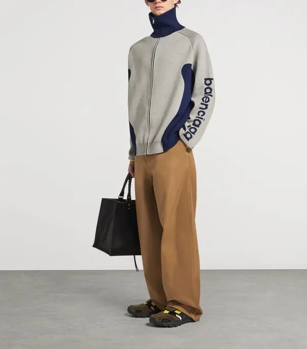 Balenciaga Track Jacket With Logo Detail