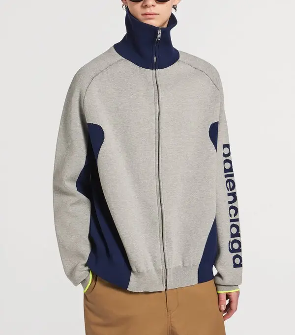 Balenciaga Track Jacket With Logo Detail