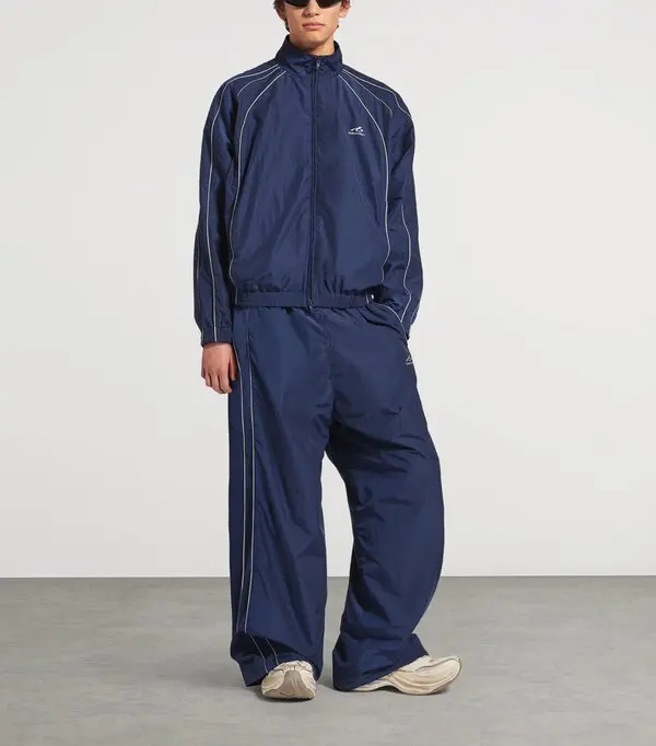 Balenciaga Technical Zip-up Jacket With Reflective Piping - Red
