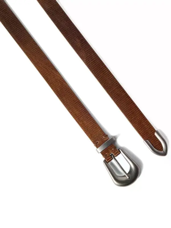 Brunello Cucinelli Carved Leather Belt