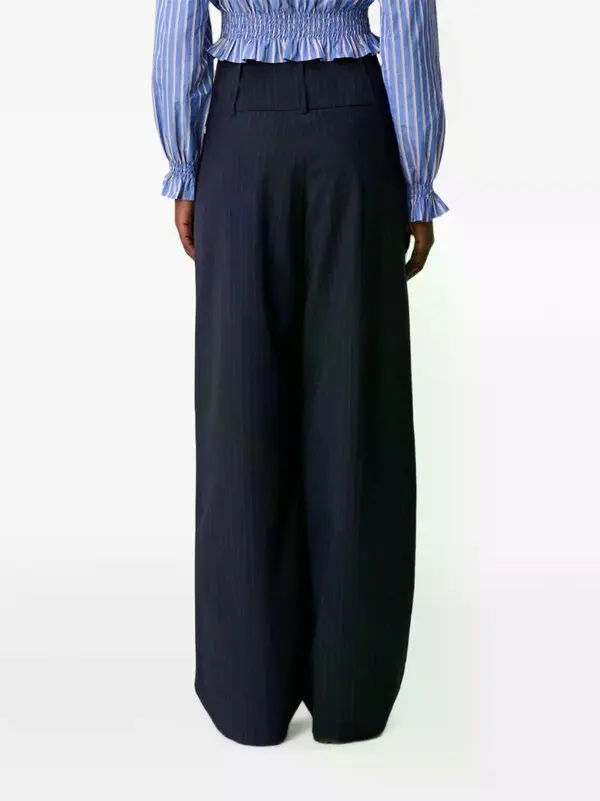 Claudie Pierlot Pinstriped Pleated Trousers