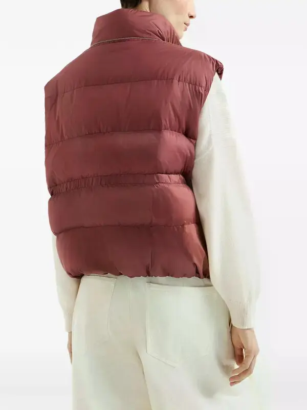 Brunello Cucinelli Water-resistant Matte-nylon Down Jacket With Monili