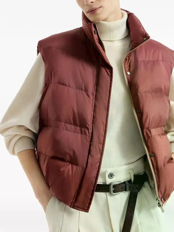 Brunello Cucinelli Water-resistant Matte-nylon Down Jacket With Monili
