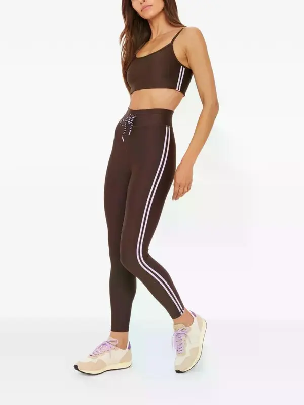 The Upside Oxford Side-stripe Track Pants - Brown